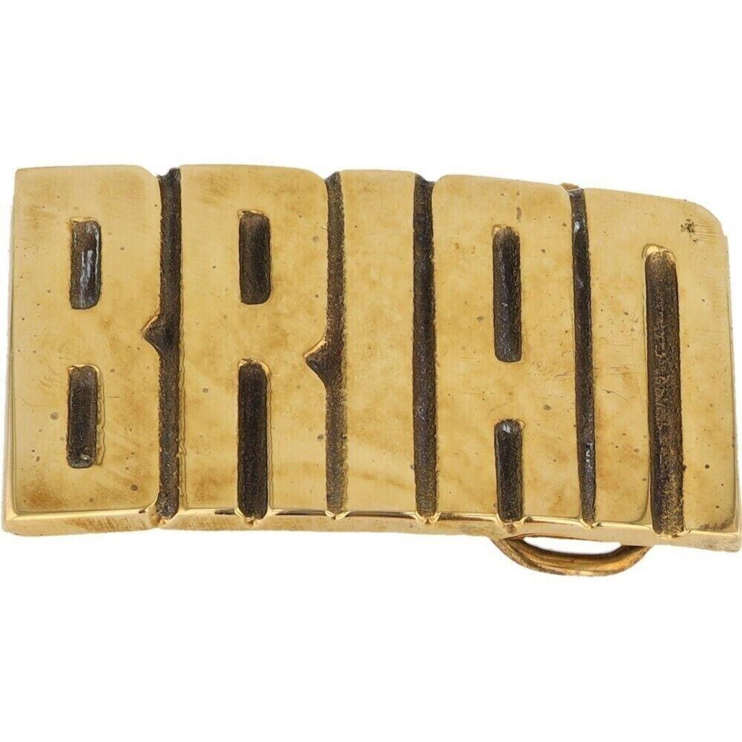 New Brass Brian Bryan Bryant Bryson Name Tag 1970s Nos Vintage Belt ...