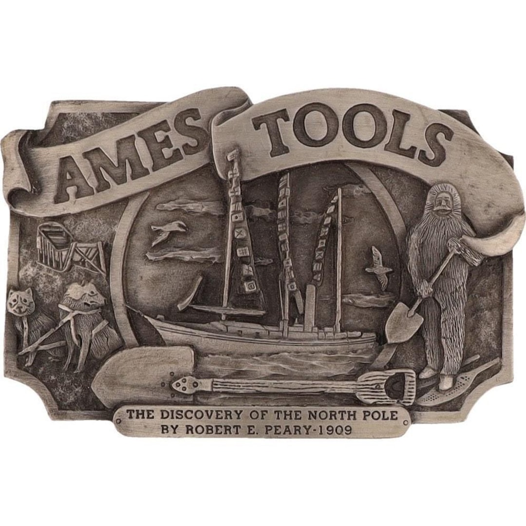 Ames Tools Discovery North Pole Robert Peary 1980s Nos Vintage Belt ...