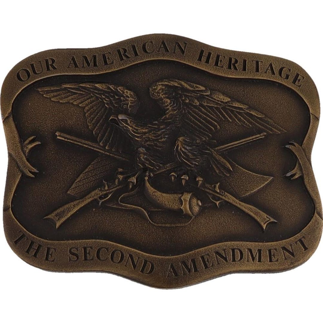 New Second Amendment Gun Right Keep Bear Arm Eagle 70s Nos Vintage Belt ...