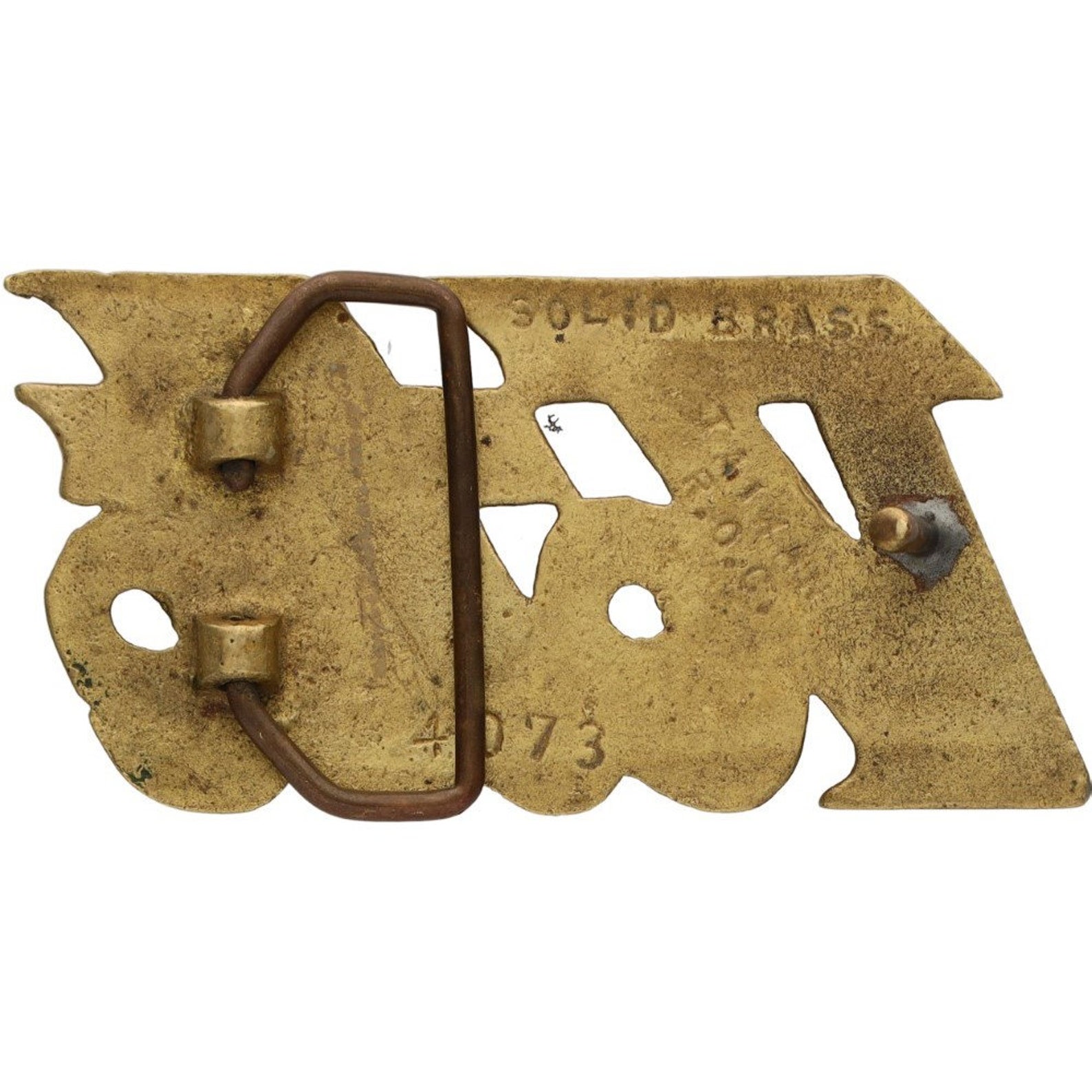 Brass Vette Chevy Chevrolet Corvette Vintage Belt Buckle Muscle Classic ...