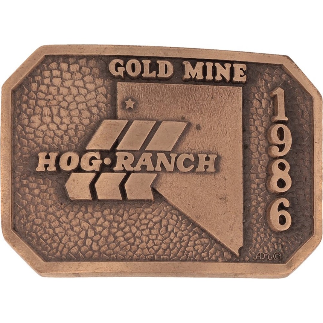 New Hog Ranch Gold Mine Washoe Nevada Mining 1980s Nos Vintage Belt ...