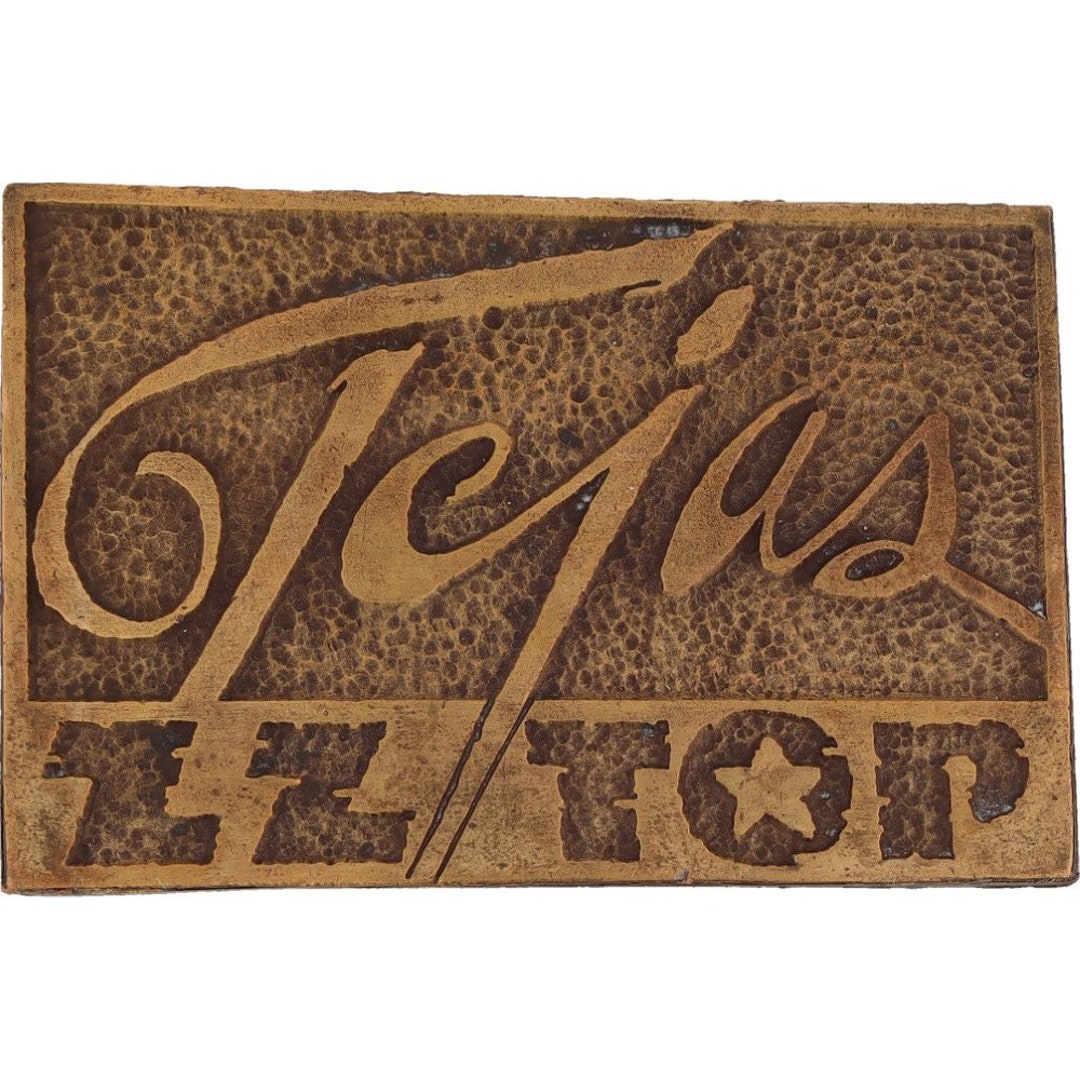 Zz Top Tejas Texas Rock Music Memorabilia Album Band 70s Nos Vintage ...