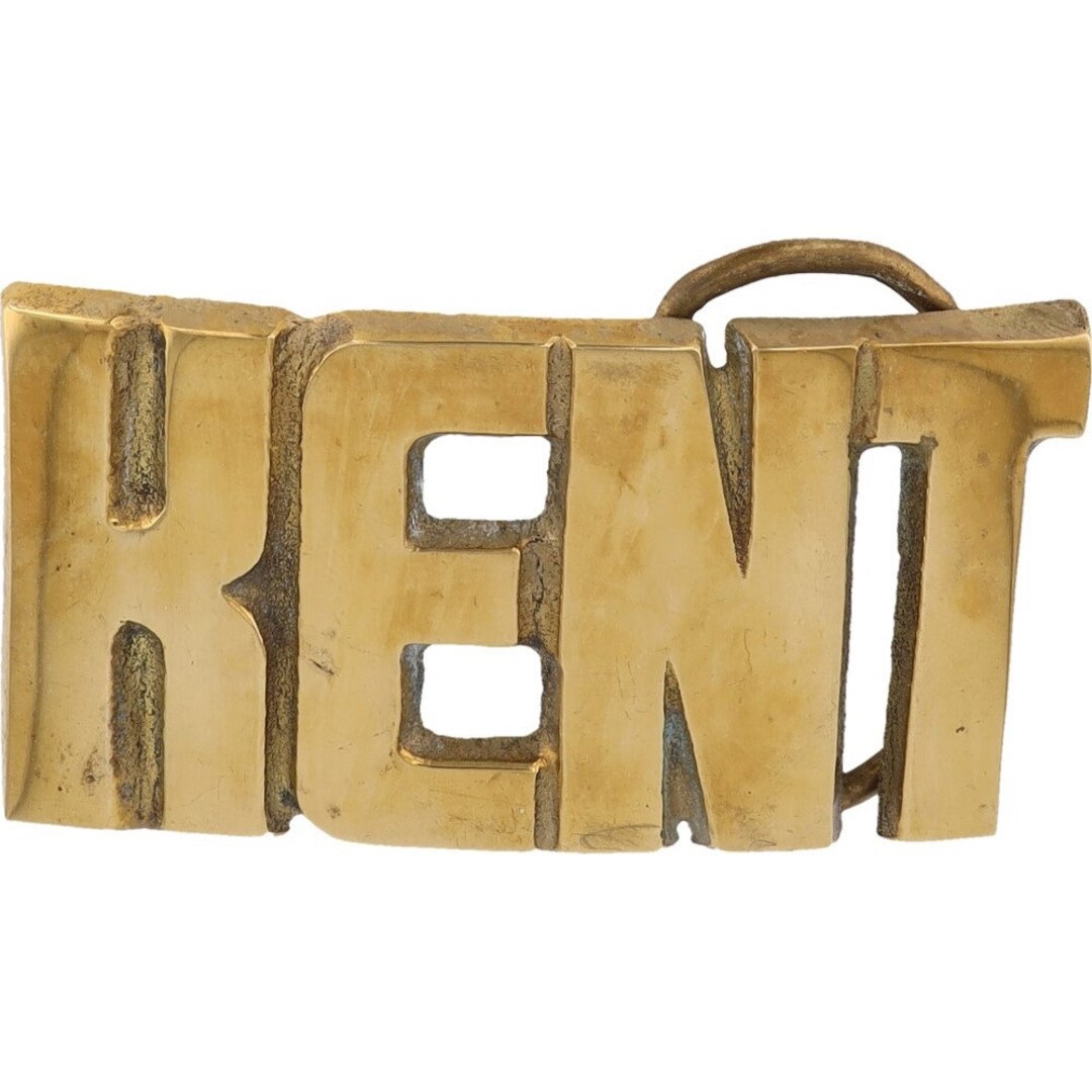 New Brass Kent Kenneth Ken Kenny Name Tag 1970s Nos Vintage Belt Buckle ...