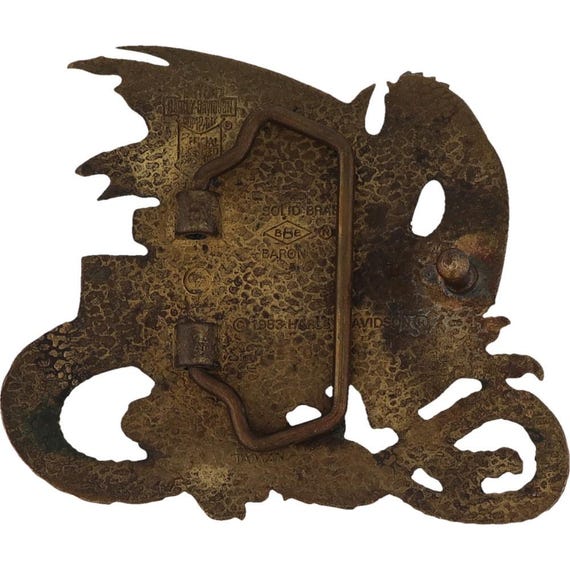 Brass Harley Davidson Dragon Logo Biker Motorcycle Ba… - Gem