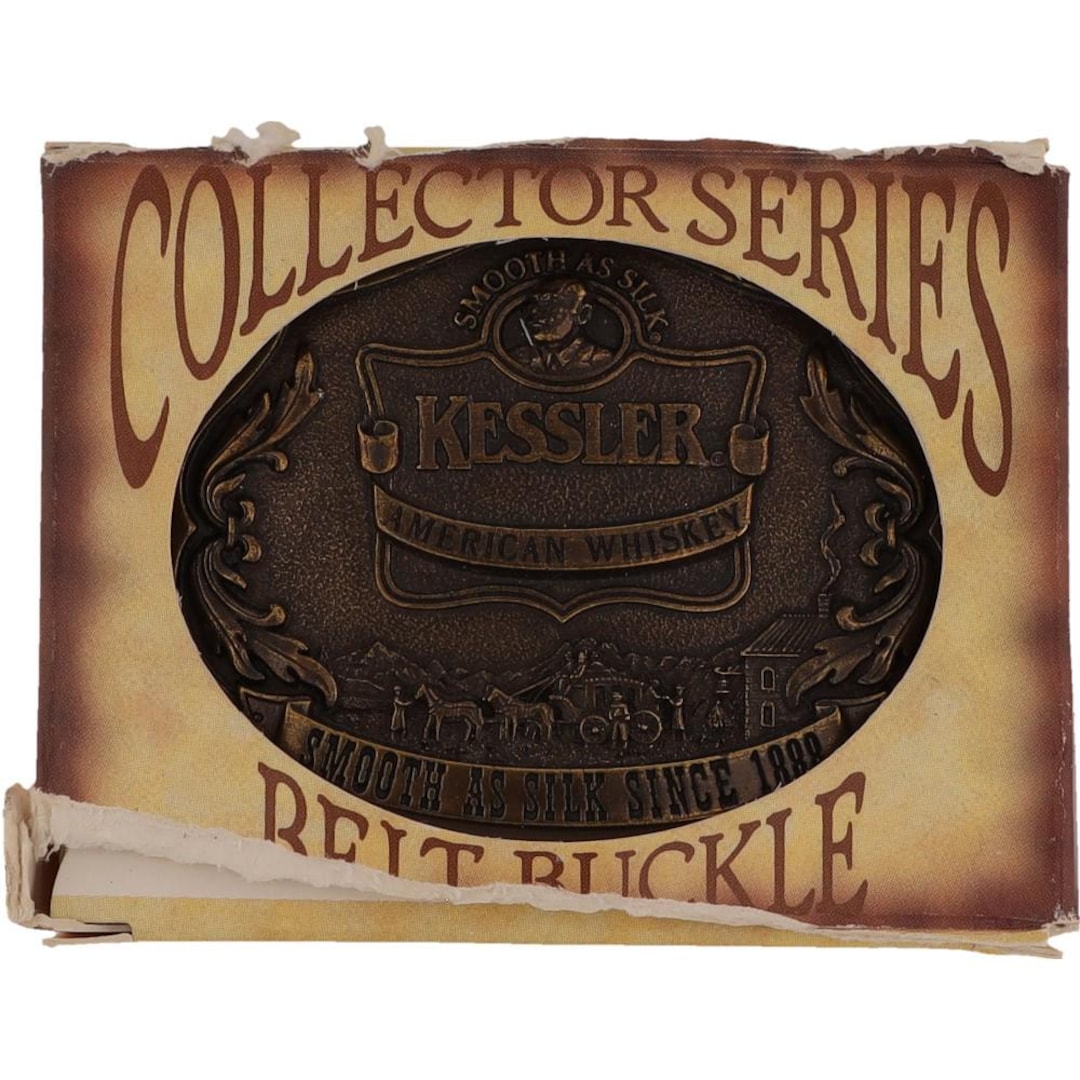 Kessler American Blended Whiskey Drinker Booze Cowboy Western Nos ...