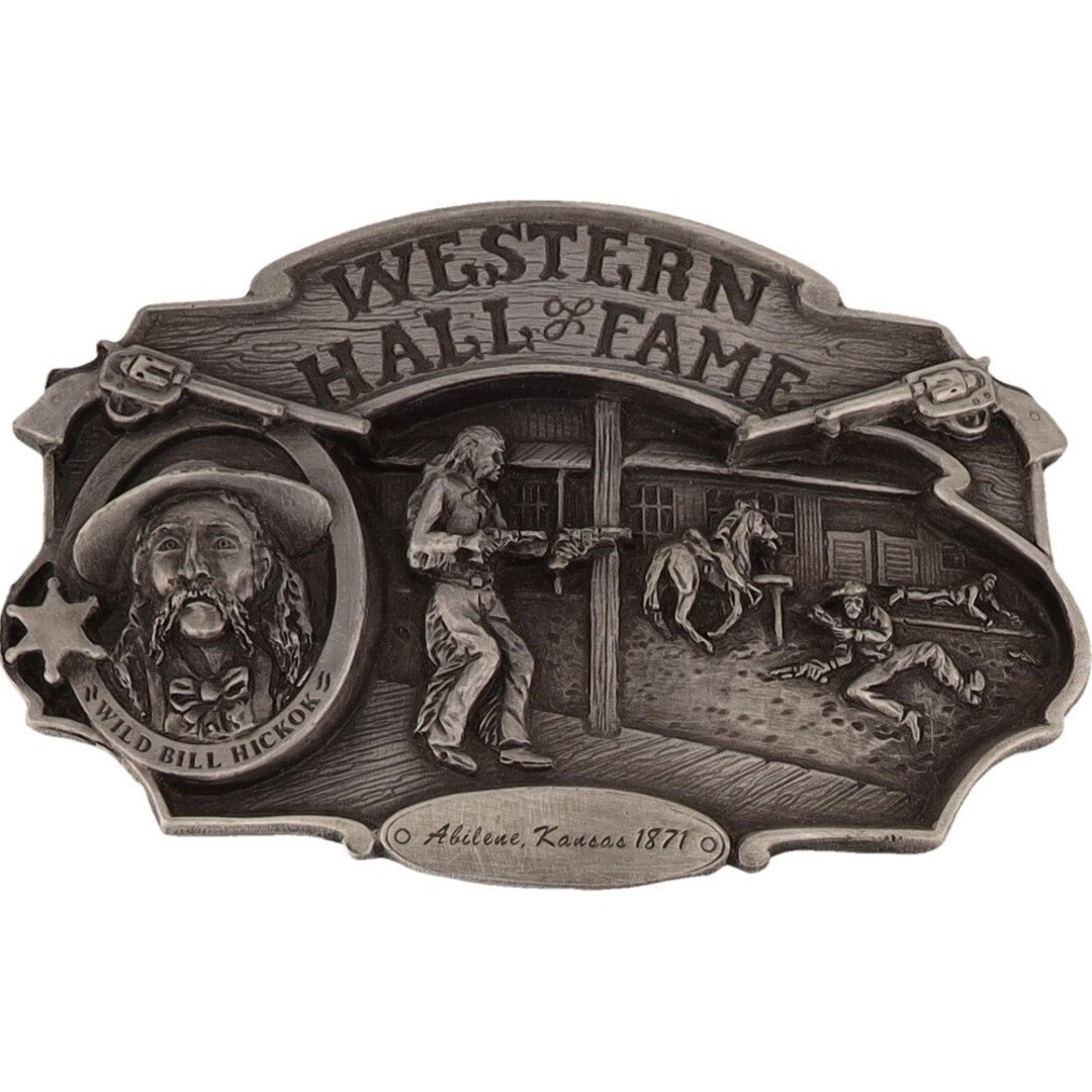 New Wild Bill Hickok Gun Abilene Cowboy Outlaw Western Nos Vintage Belt ...