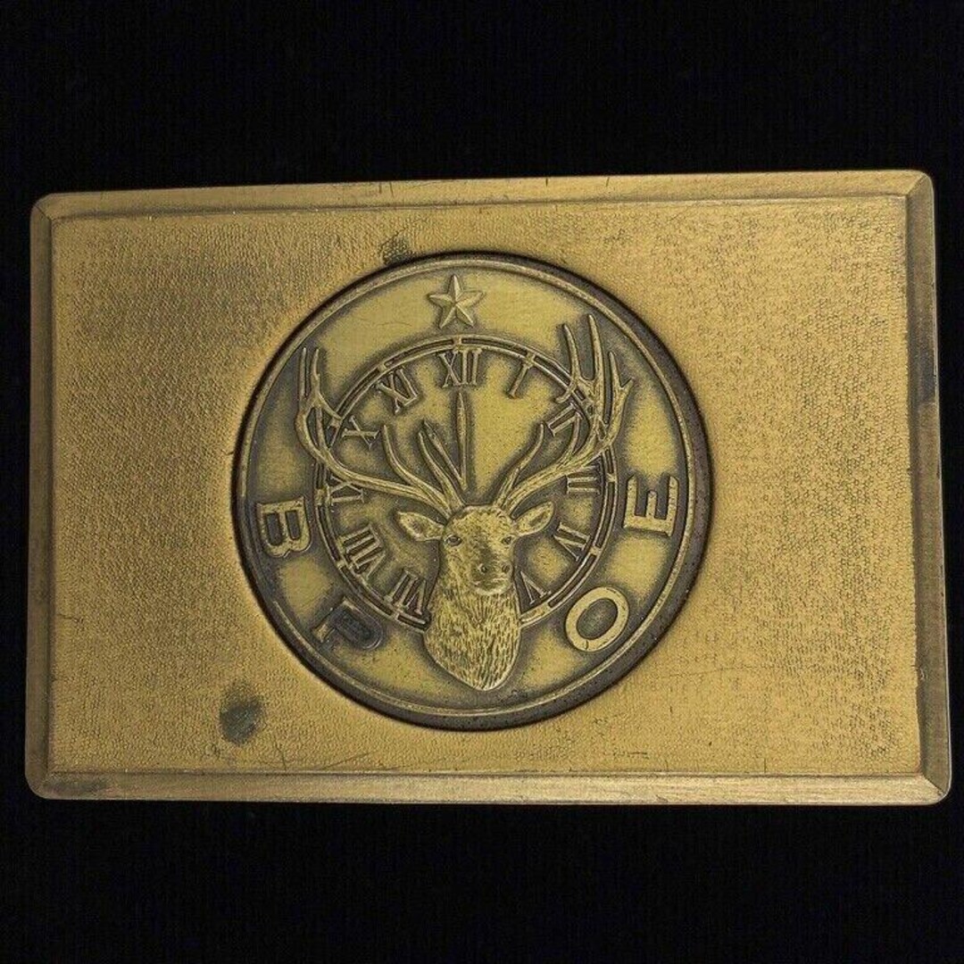 BPOE Benevolent Protective Order Elks Deer Stars Clock Face Fraternal ...