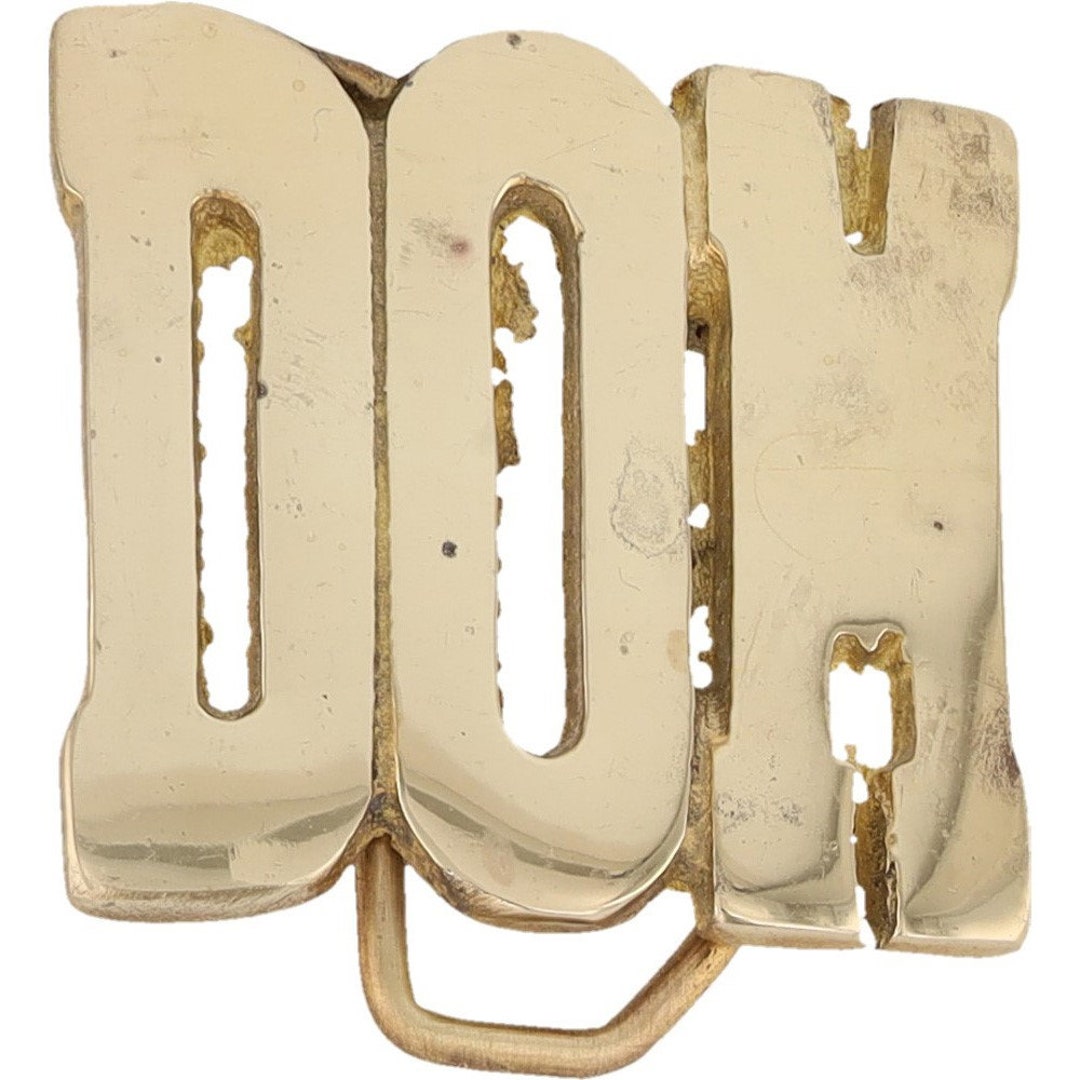 New Brass Don Donald Name Old School Hippie Hippy 80s Nos Vintage Belt ...