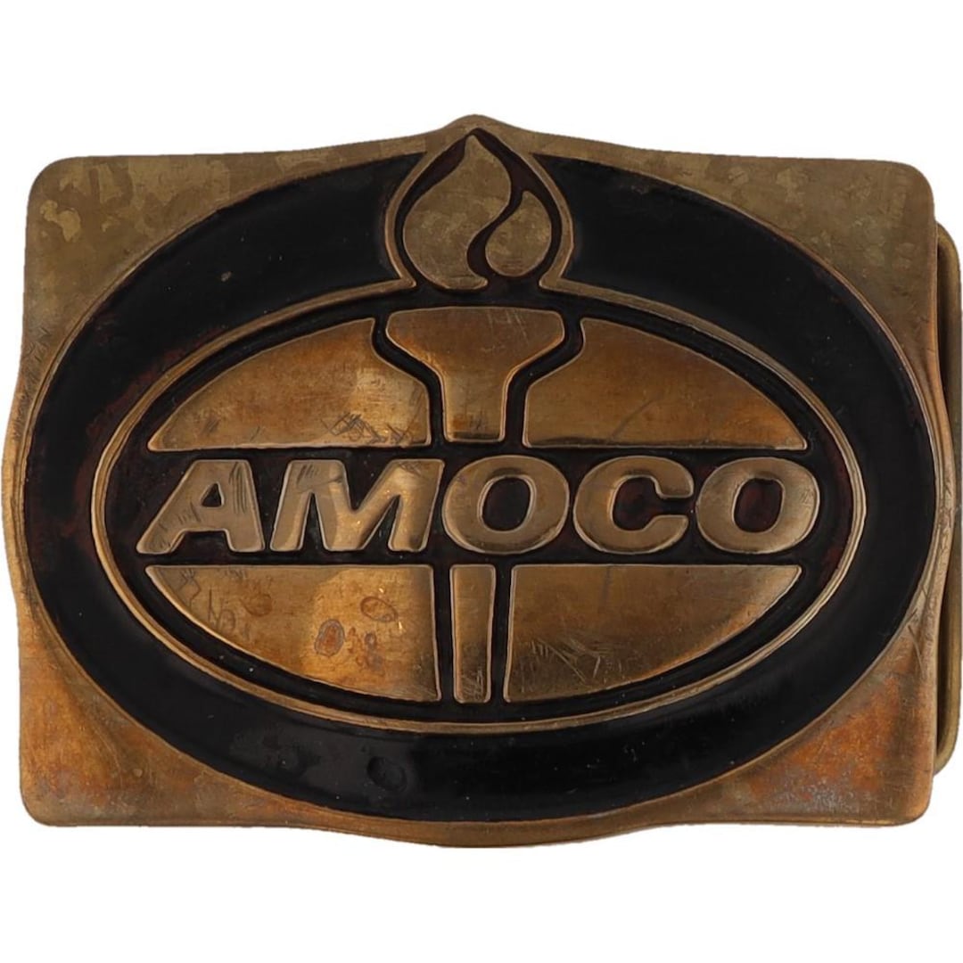 Brass Amoco Rig Oil Drilling Platform Field Worker Oilfield Vintage ...