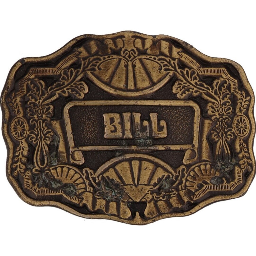 Brass Bill William Billy Name Retro Old School Hippie Western 1970s ...