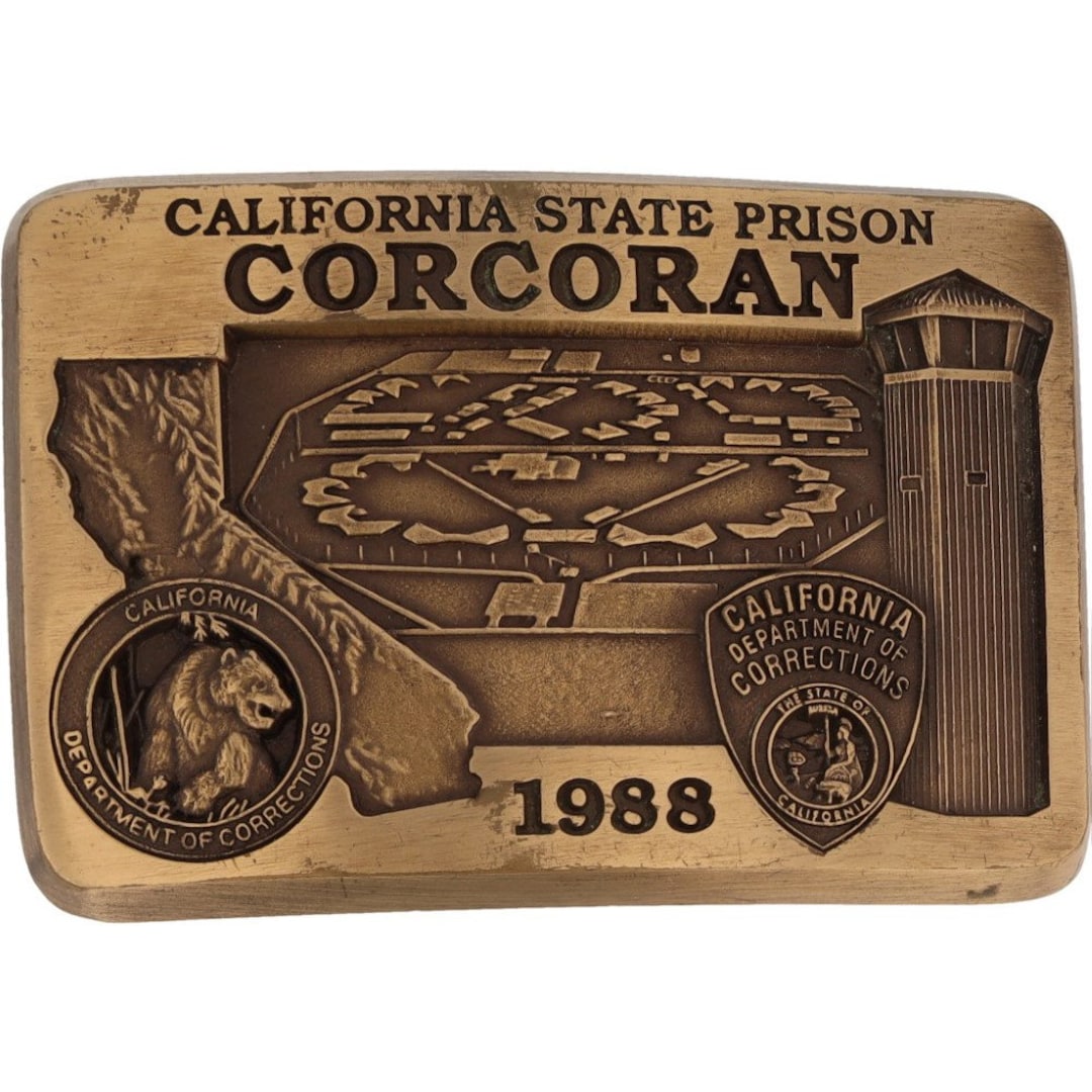 Bronze California Corcoran State Prison Doc Corrections Vintage Belt ...