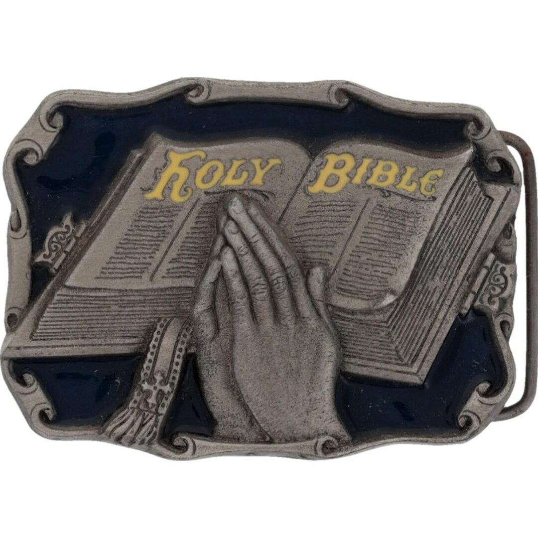 Holy Bible Praying Hand Christian Faith Religious Worship Vintage Belt ...