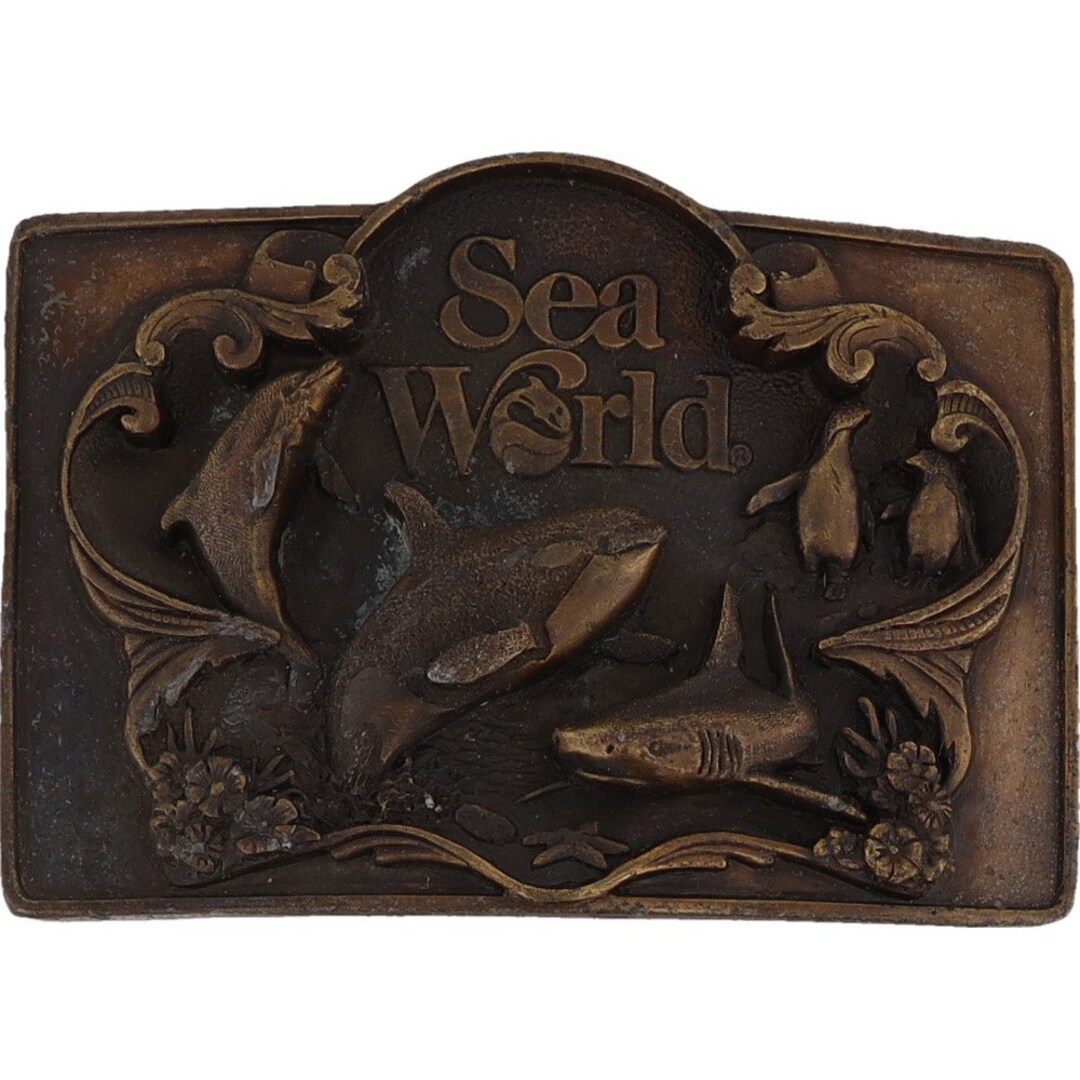 Sea World Theme Amusement Park Shamu Killer Whale Dolphin Vintage Belt ...