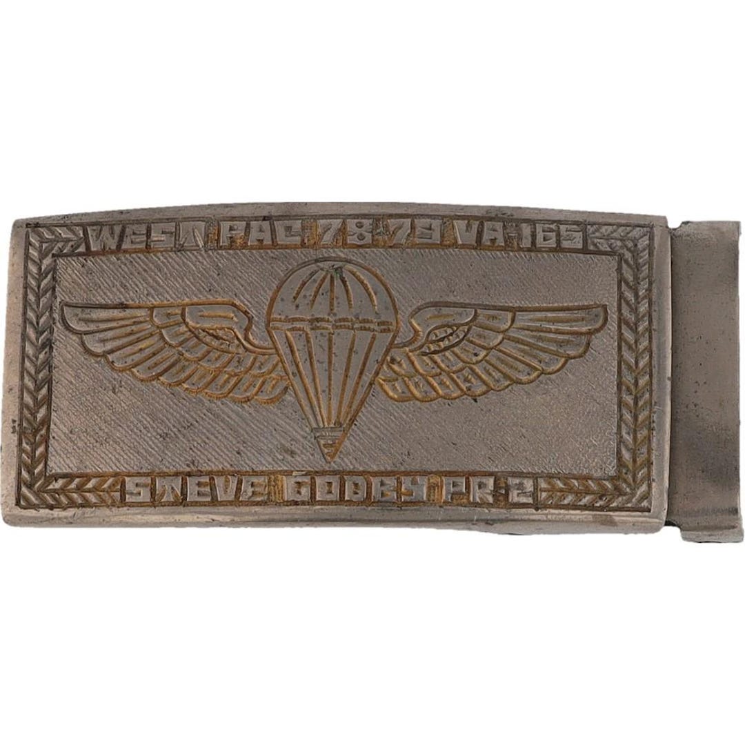 Balloon Pilot Badge Trench Art Military World War I Ii 70s Vintage Belt ...