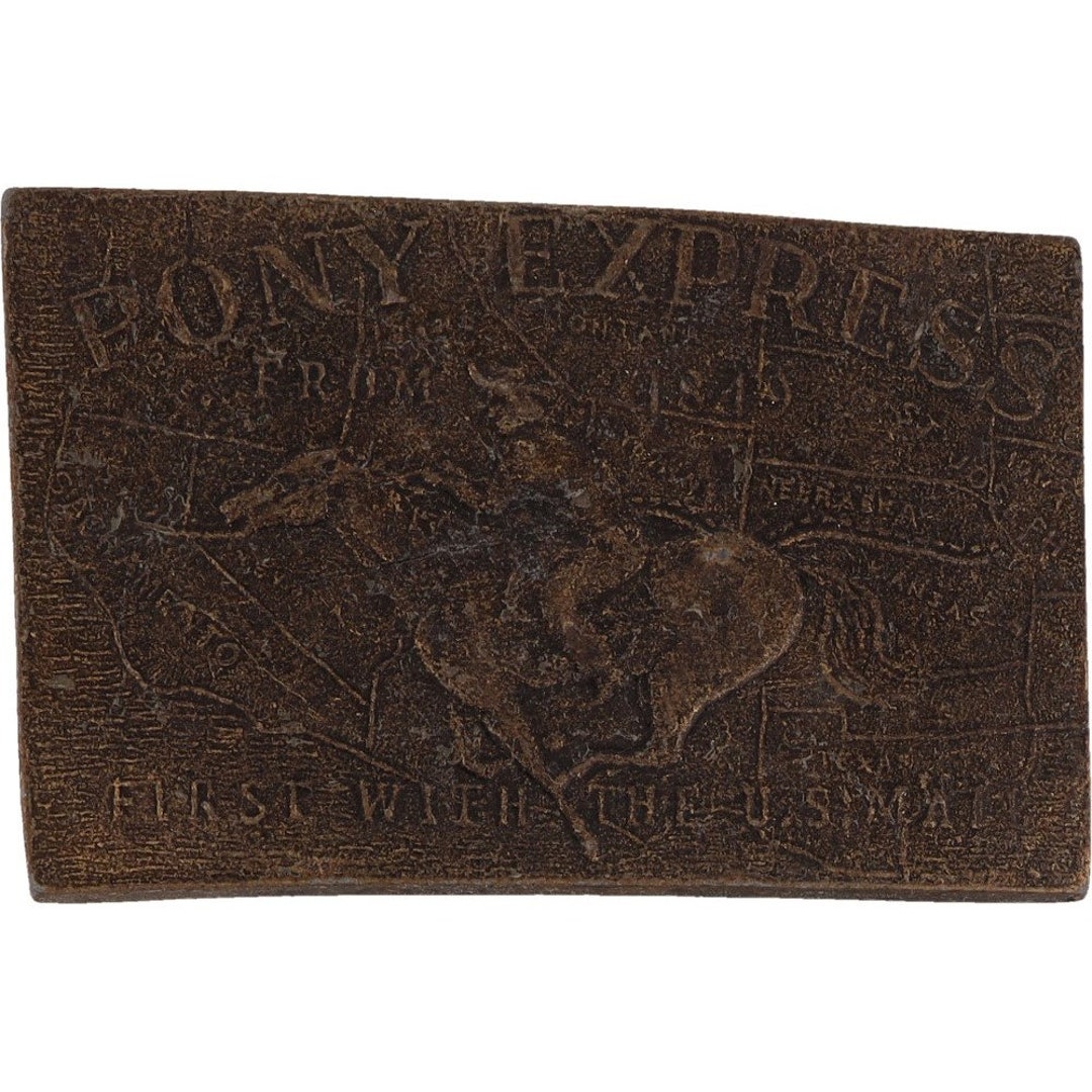 Pony Express Horse Us Mail Post Office Wild West Western 8 Vintage Belt ...