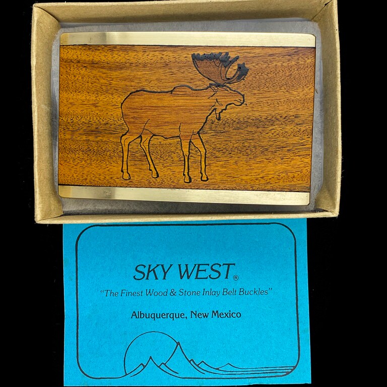 Moose Exotic Inlaid Wood Inlay Rustic Hippie Hunter Hunting - Etsy