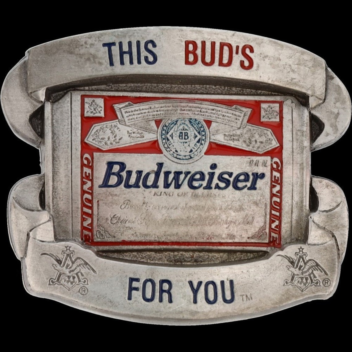 Budweiser Beer Bud Light Western Cowgirl Cowboy Biker 1 NOS Vintage ...