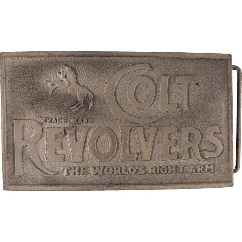 Vintage Colt Belt Buckle - Etsy