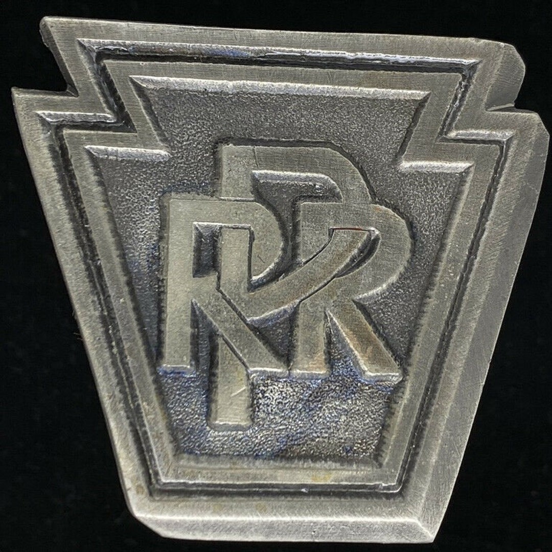 Pennsylvania Railroad Prr Rr Keystone Train Sign Logo NOS Vintage Belt ...