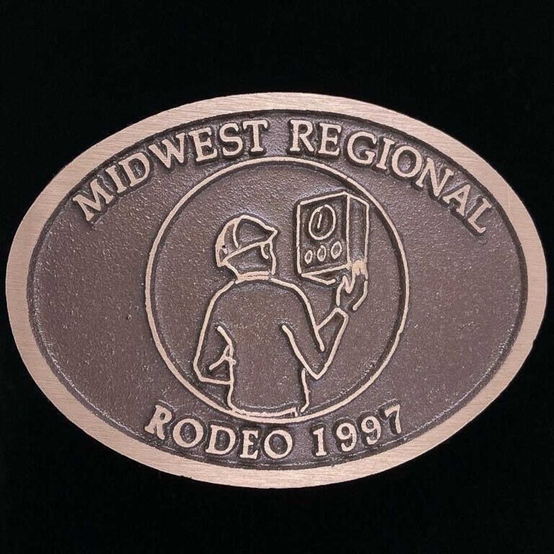 Telephone Linemans Rodeo Midwest Regional 1997 Ibew Brass NOS Vintage ...