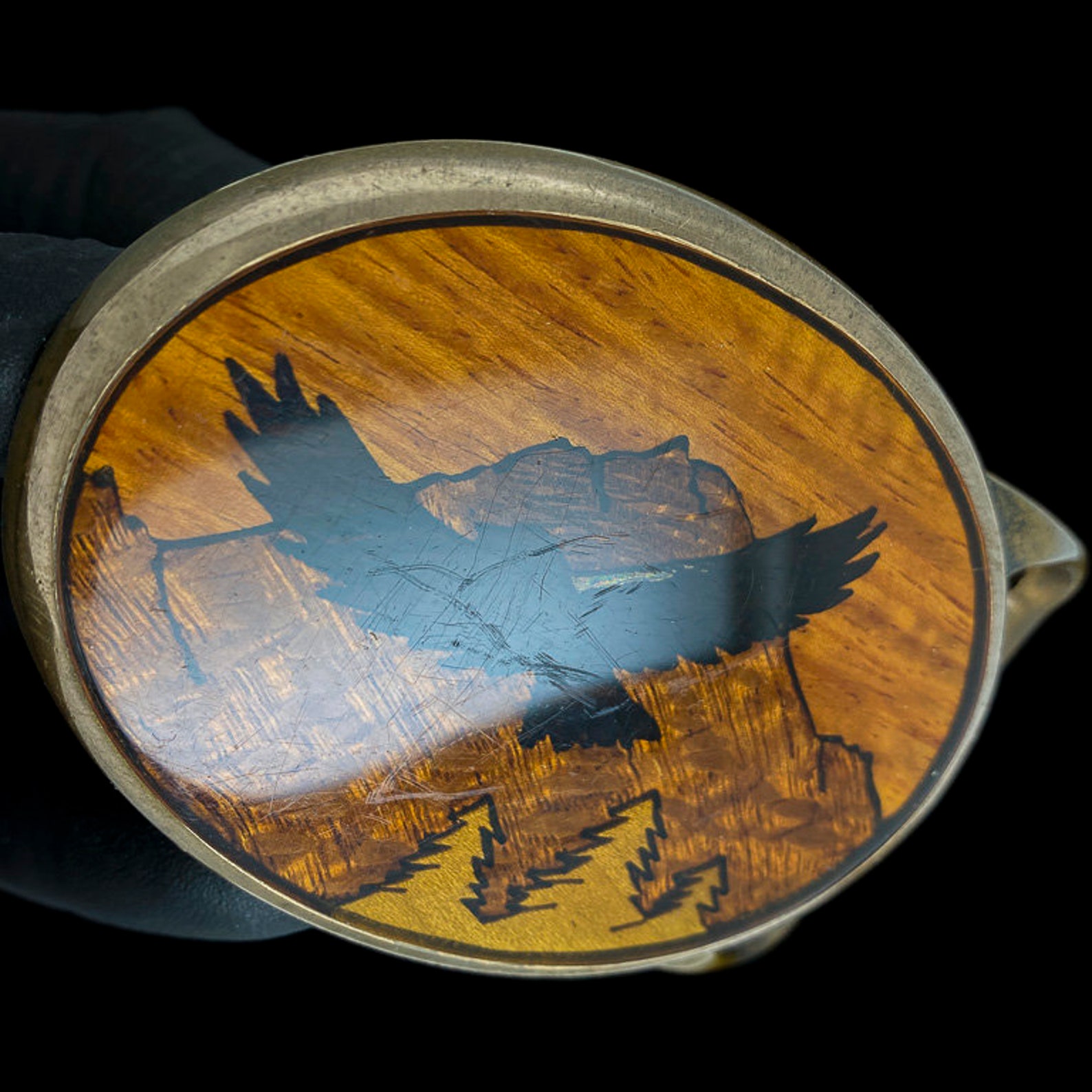 Eagle Bird Tech Ether Guild Von West Inlaid Wood Inlay Hippie Mountain ...