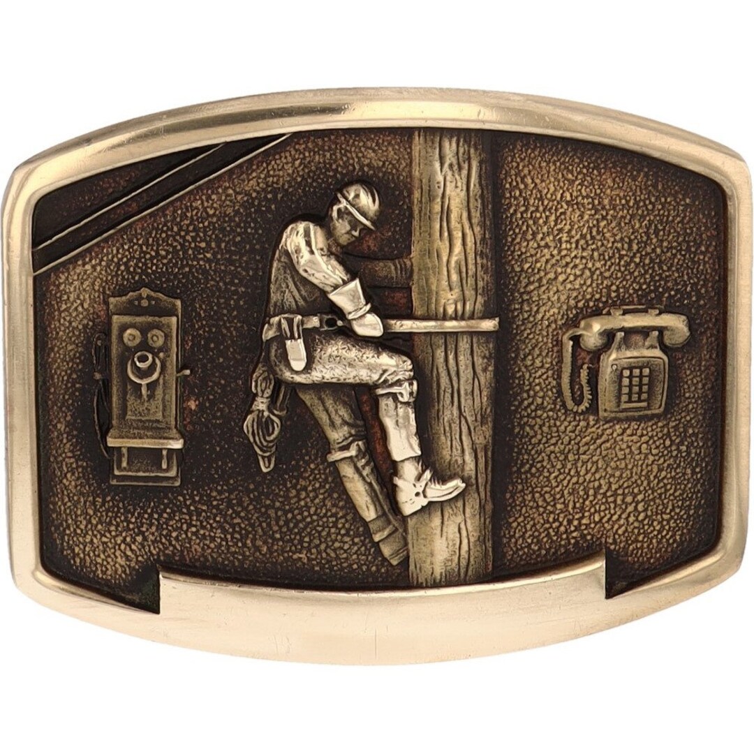 Brass Lineman Linesman Telephone Line Electrical Worker Ibew 70s ...
