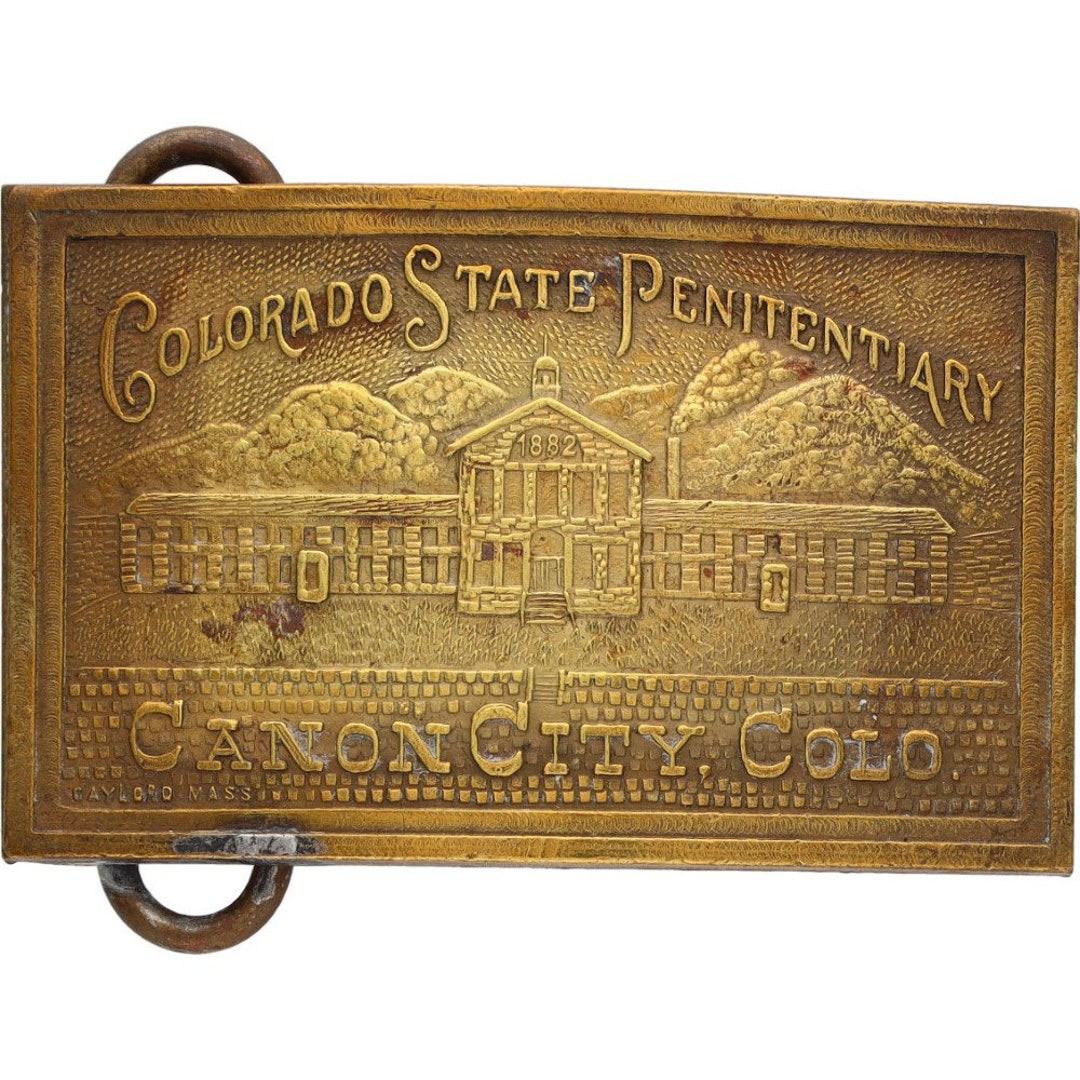 Brass Colorado State Penitentiary Canon City Prison Doc 1970s Vintage ...
