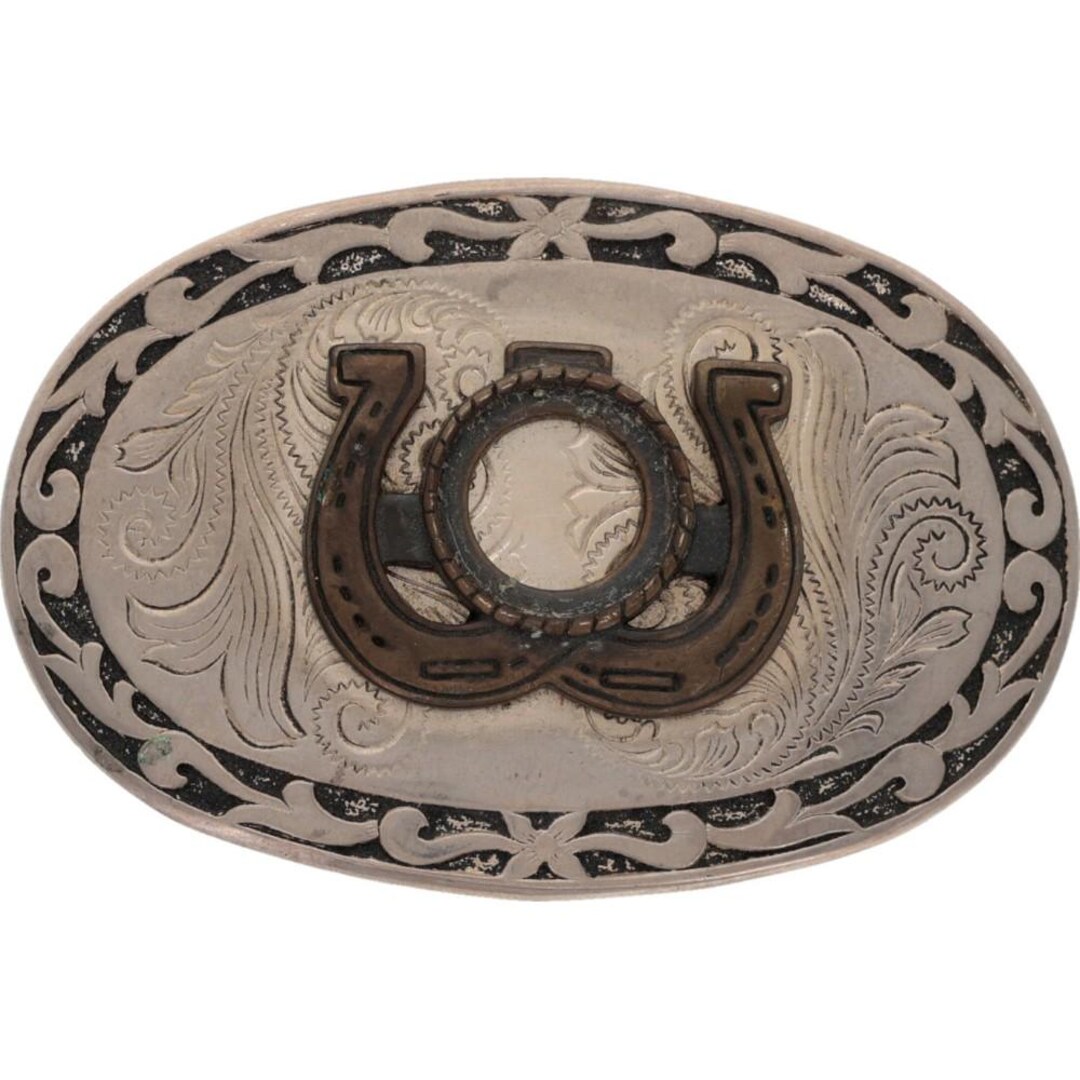 Horseshoe Ranch Cowboy Wrangler Western Arena Rodeo Vintage Belt Buckle ...