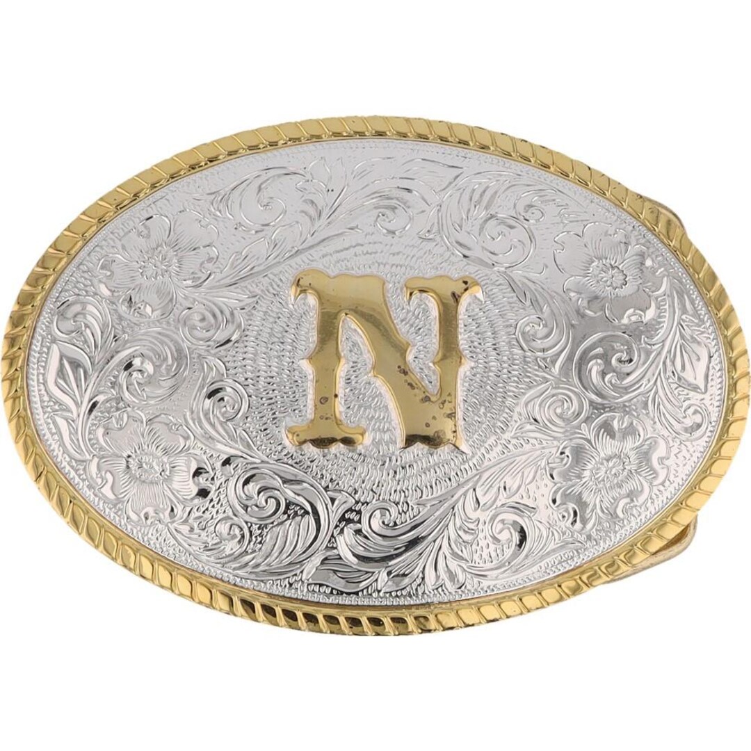 Nos Sterling Silver P N Letter Initial Name Noah Nathan Nick Nate Belt ...