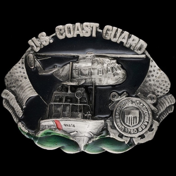Coast Guard Belt Buckle - Etsy