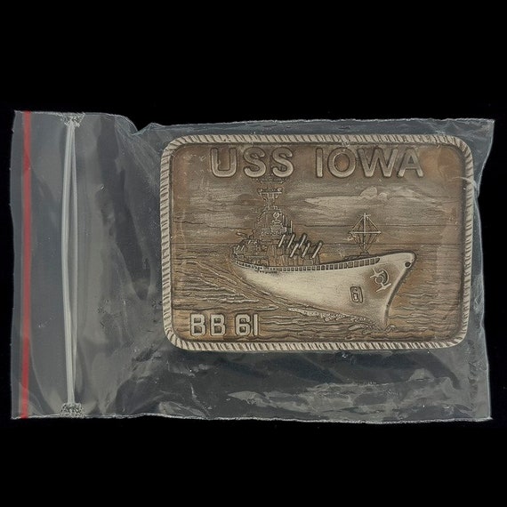 New Battleship Uss Iowa Bb61 Wwii Navy Usn Ship 1980s… - Gem