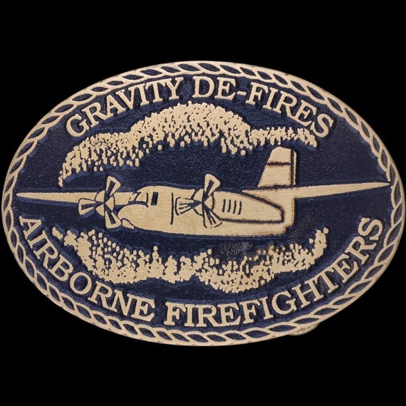 Brass Airborne Firefighter Smokejumper Wildland Firef… - Gem