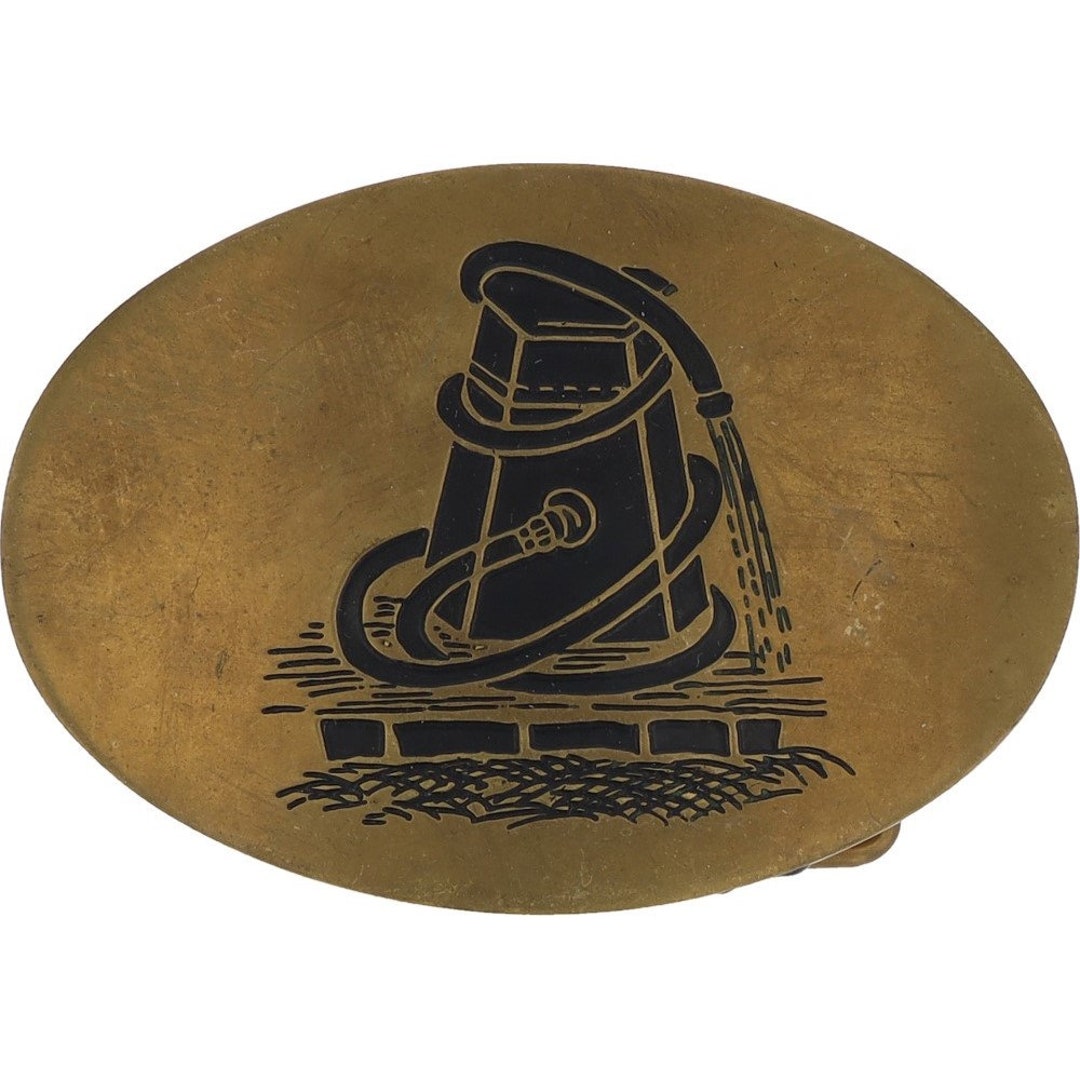 Brass Early Fire Hydrant Water Pump Pumper Fighter Man 1970s Vintage ...