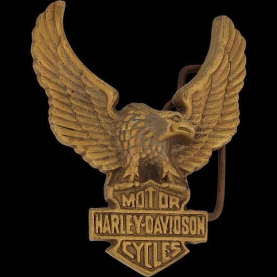 Brass Harley Davidson Motorcycle Bar Shield Logo Bike… - Gem