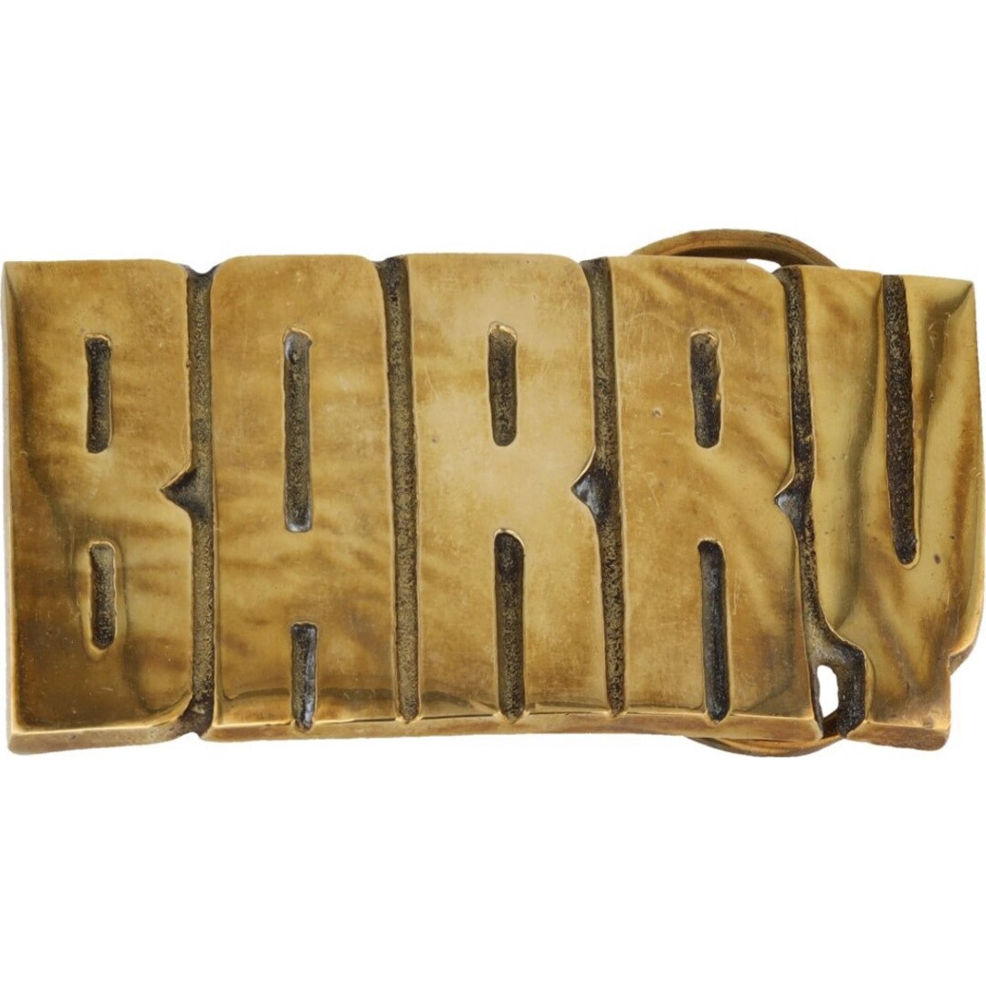 New Brass Barry Barrington Barrett Barrie Name Tag 1970s Nos Vintage ...