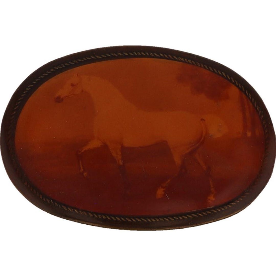 Horse Alfred De Dreux Painting Masterworks Cowboy Western 70s Vtg Belt ...