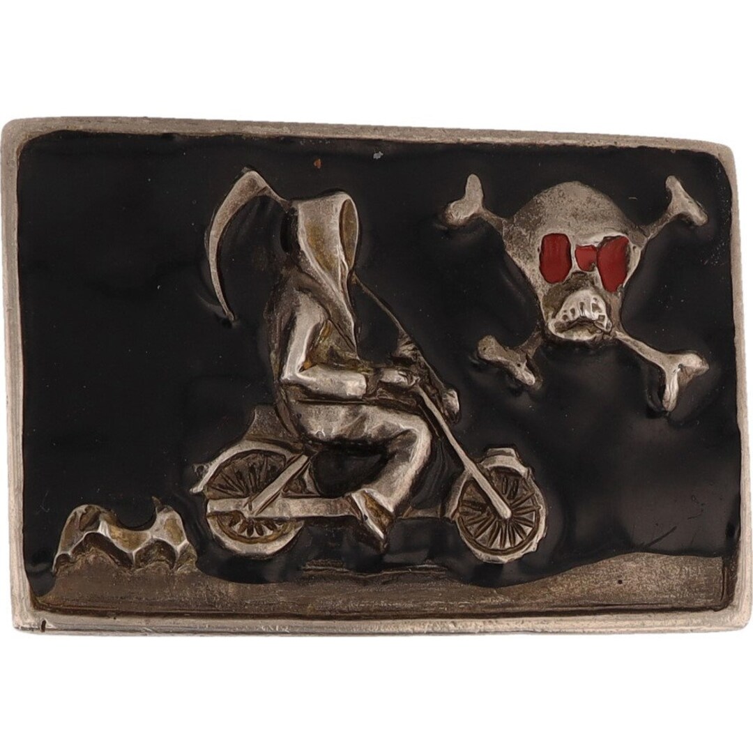 Skull Motorcycle Biker Grim Reaper Goth Gothic Harley 70s - Etsy