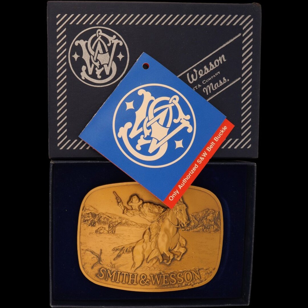 Brass Smith & Wesson Horse Sw Pistol Cowboy Hostile 70s Nos Vintage ...