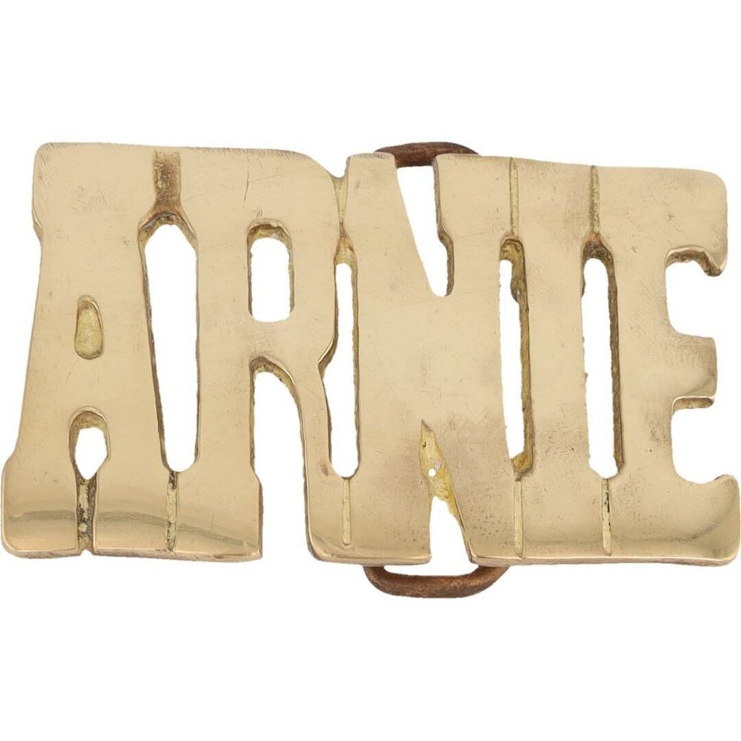 New Brass Arnie Arnold Name Old School Hippie Hippy 80s Nos Vintage ...