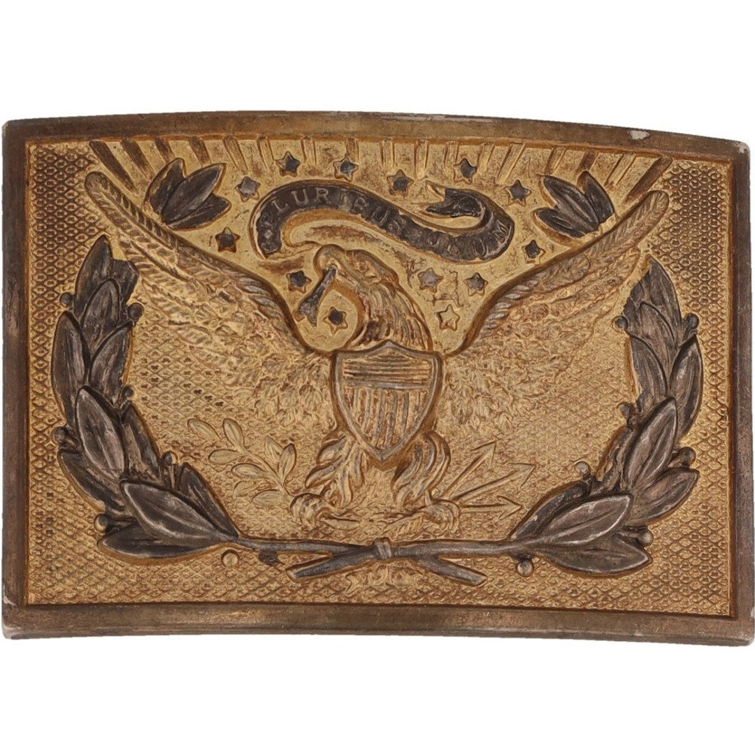 1851 Pattern Us Civil War Officers Eagle Sword Plate 1980s Vintage Belt ...