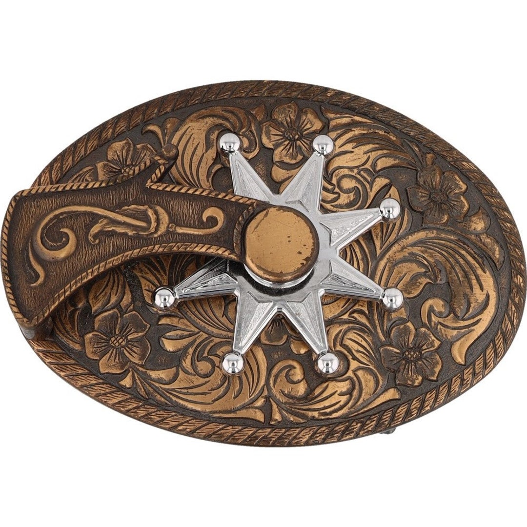 Spinning Spurs Cowboy Boots Cowgirl Western Rodeo 1980s Vintage Belt ...