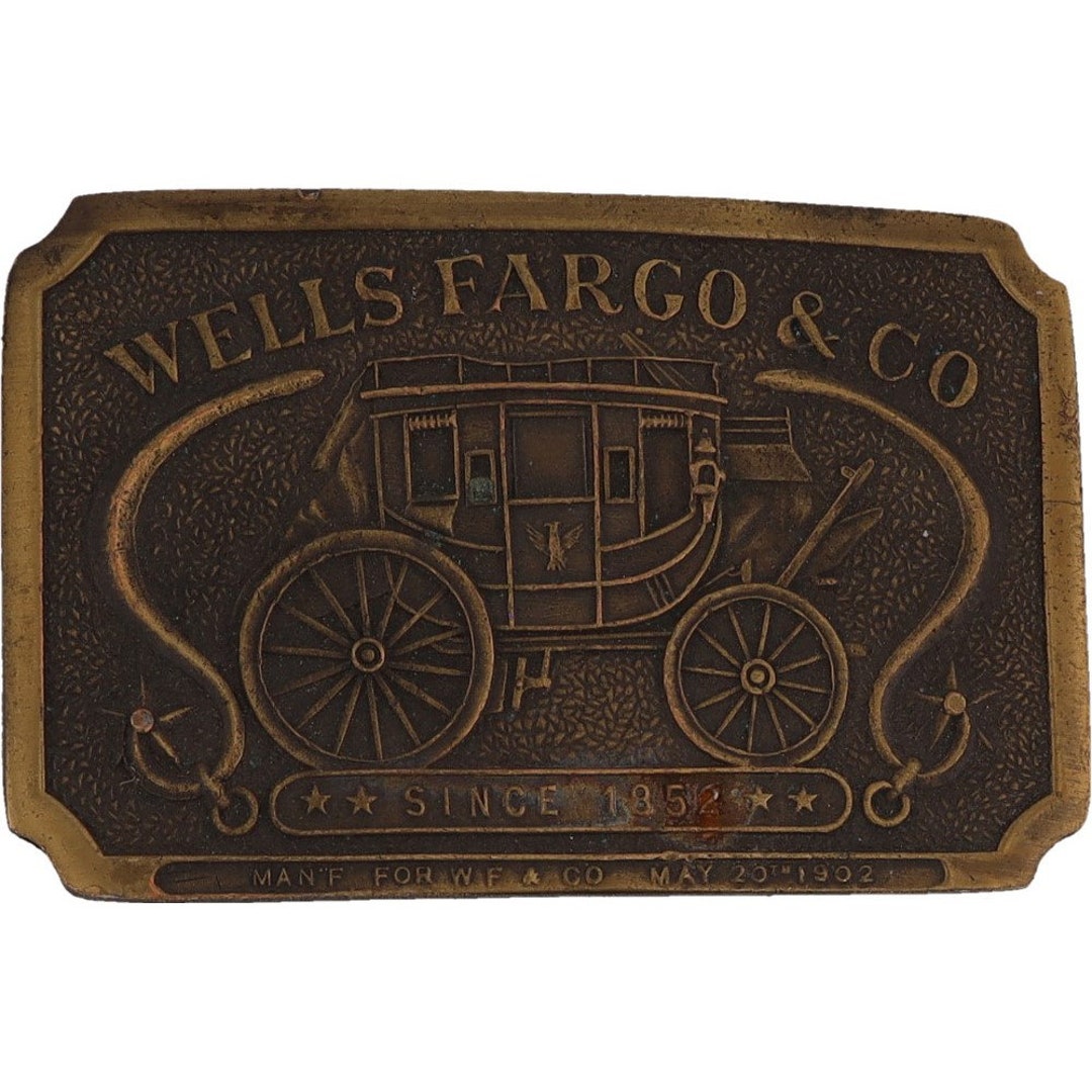 Brass Wells Fargo Stagecoach Bank Banker Transportation 70s Vintage ...