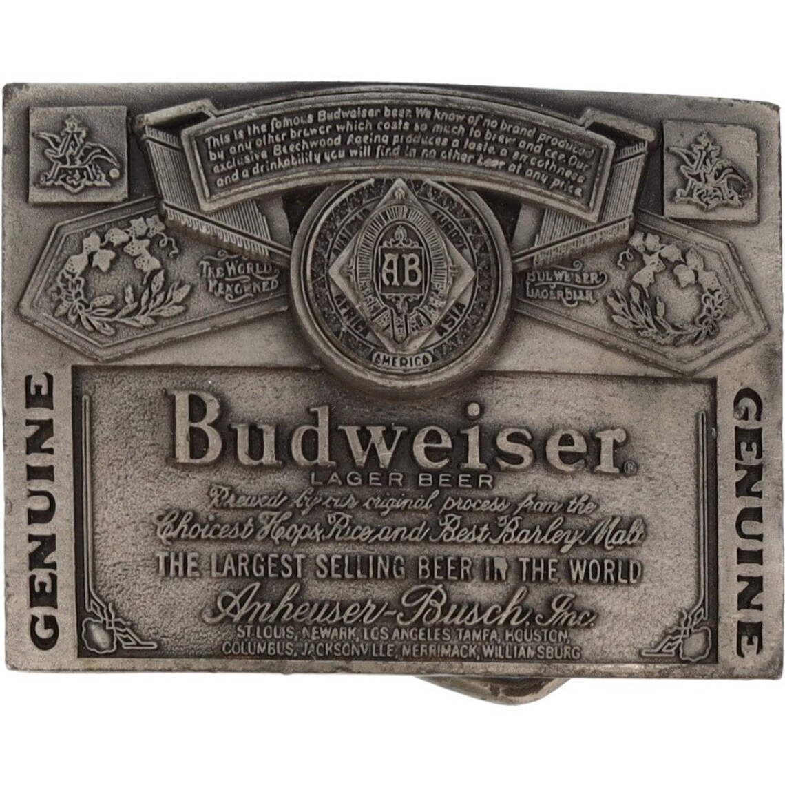 Budweiser Beer Bud Light Western Cowgirl Cowboy Biker 1970s NOS Vintage ...