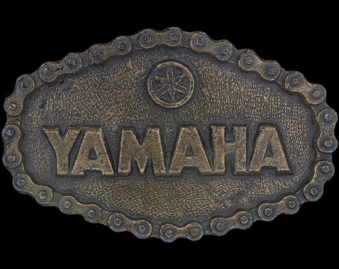 Yamaha Motorcycle Dirtbike Logo All-terrain Cycle 80s Vintage Belt ...