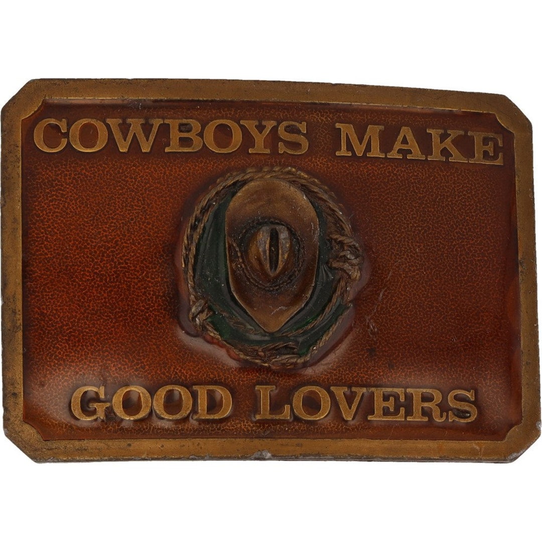 Cowboy Redneck Bar Club Funny Sex Humor Joke Western 70s Vintage Belt ...