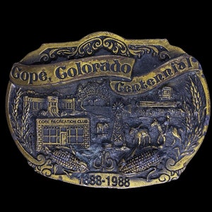 Cope Colorado Centennial Commemorative Gift Farming 88 Vintage Belt ...