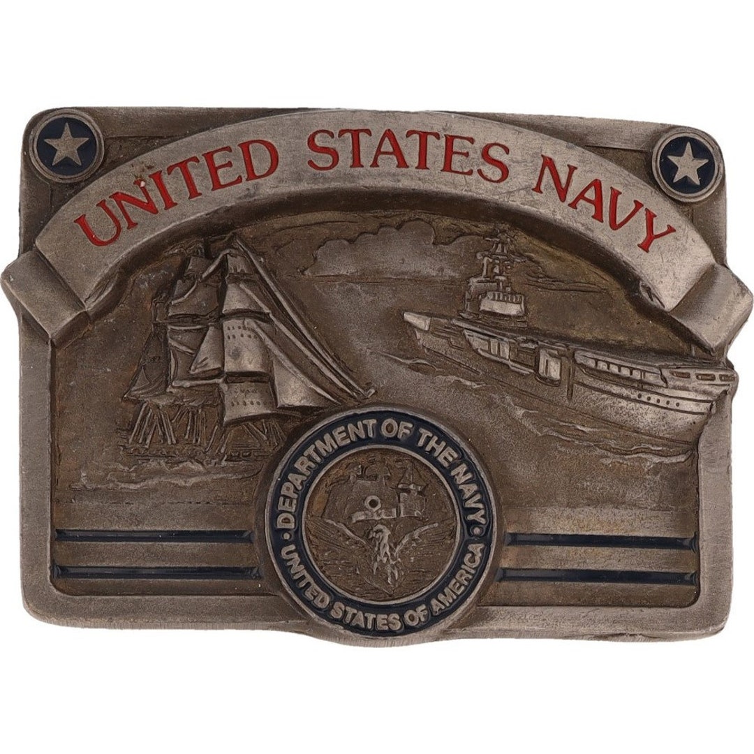 Department Navy Usn Anchor Sailor Logo Insignia Veteran Vintage Belt ...