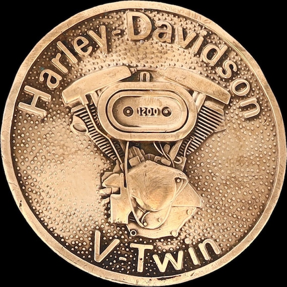 Harley Davidson V Twin Engine Motorcycle Biker Hippie… - Gem
