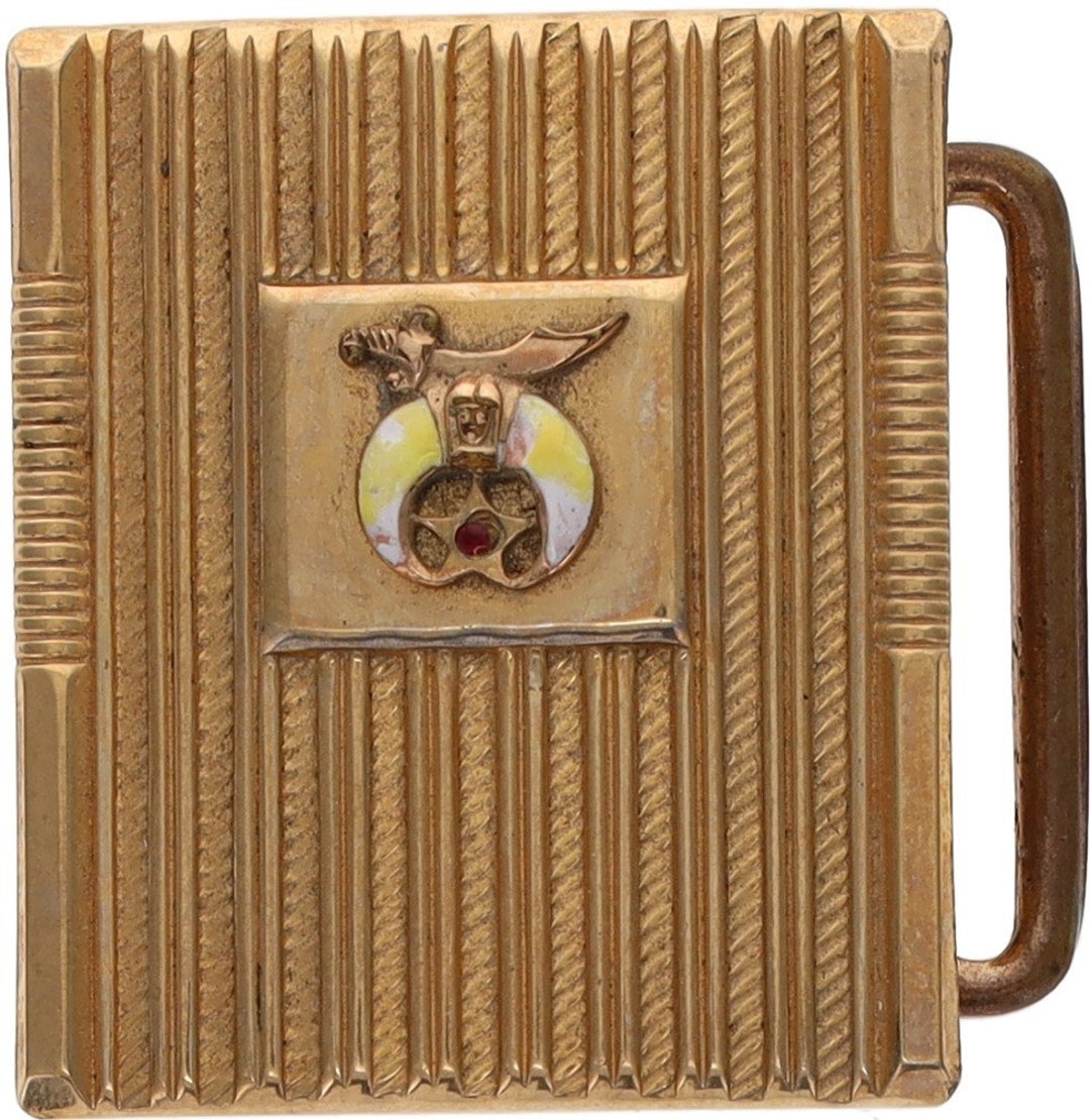 Sm Aaonms Ancient Arabic Order Nobles Mystic Shrine 1950s Vintage Belt ...