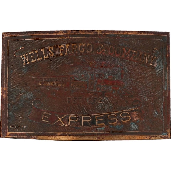Brass Express Wells Fargo Railroad Mail Steam Locomot… - Gem